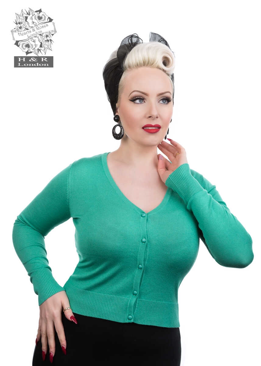 Cardigan, Lady Luck - green