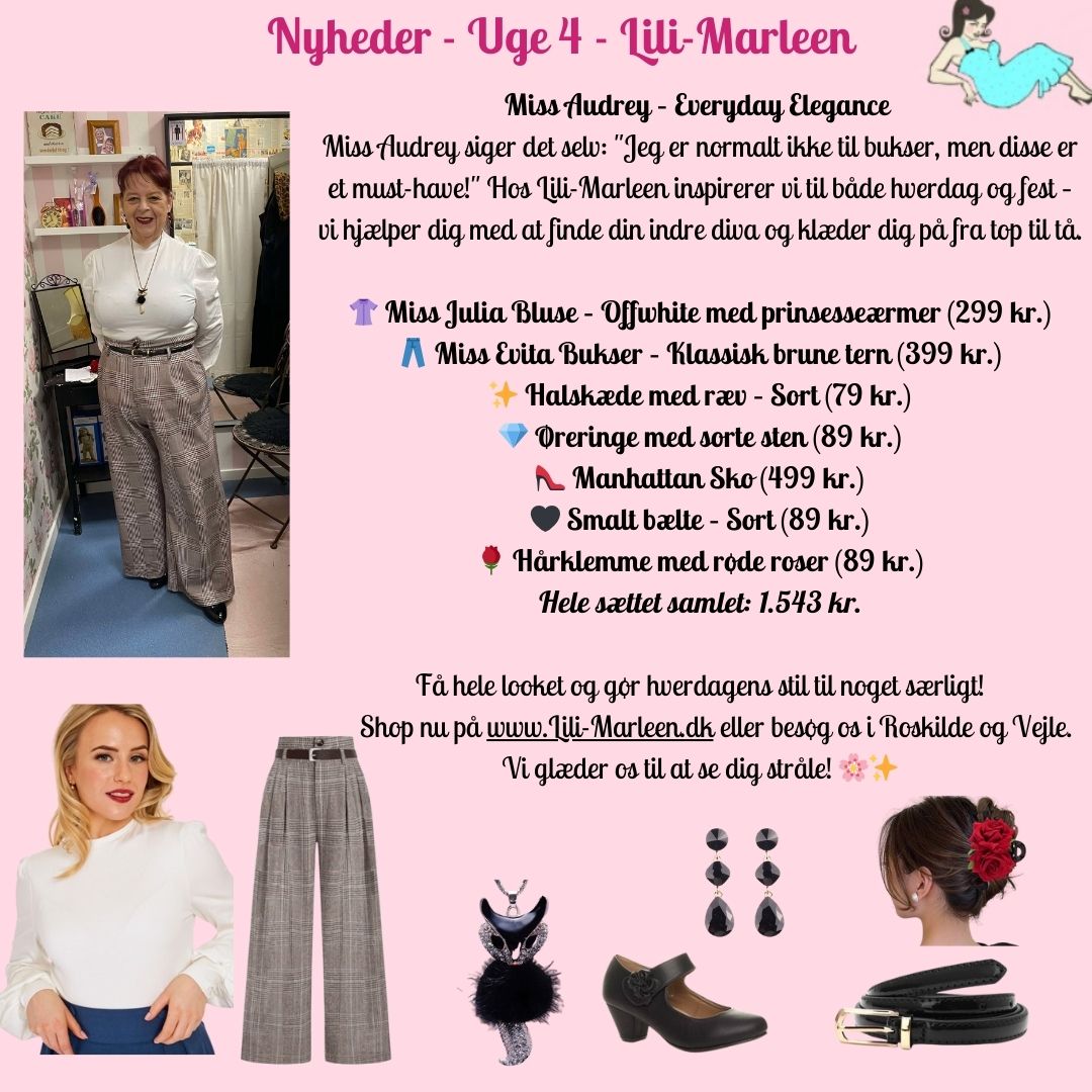 Miss Audrey Everyday Elegance – Bluse, Bukser & Accessories | Lili ...